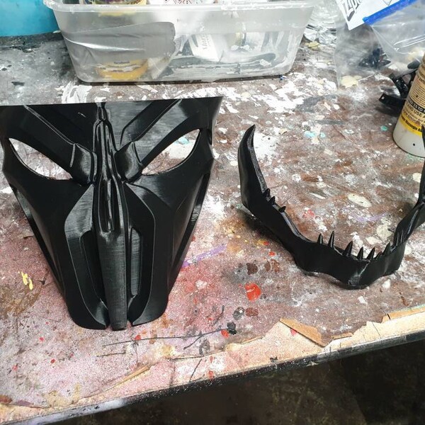 Dark Takeda Mask From Mortal Kombat 1 - Etsy