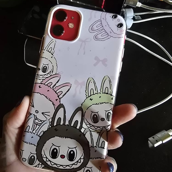 Labubu Phone Case Bunny Monsters Cover for iPhone 17, 16, 15, 14, 13 ...
