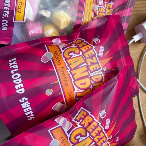 Refreshing Choos Strawberry Exploded Sweets Freeze Dried Candy UK Tasty ...