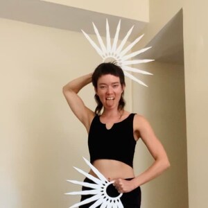 Bubbles 1.5 Tech Grip Custom Flow Fans , Practice Fans, Day Fans, Tech ...