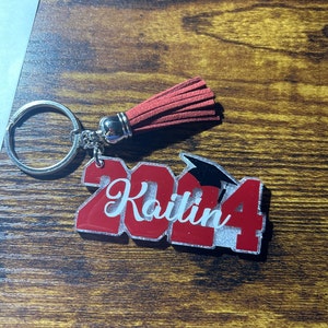 2024 Graduation Keychain free Name on Front, Graduation Gift ...