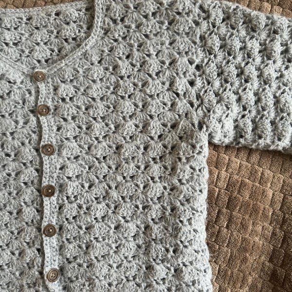 Basic Mesh Sweater Crochet Pattern/ Shrug Sleeves Top/ No Sew Pattern ...