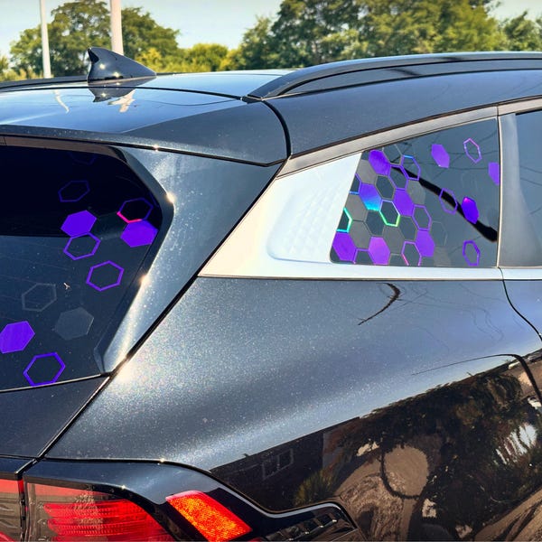 Hexagon / Honeycomb JDM Car Decal Sticker 4.5 Inch / Hex Side Vehicle ...