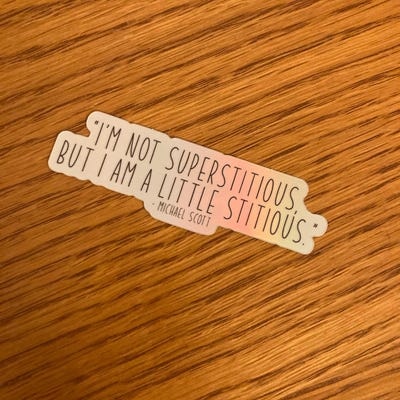 HOLOGRAPHIC or Matte Vinyl Sticker, Decal, Waterproof, David Rose ...