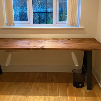 Bespoke Rustic Gaming Desk With A Frame Industrial Legs - Etsy
