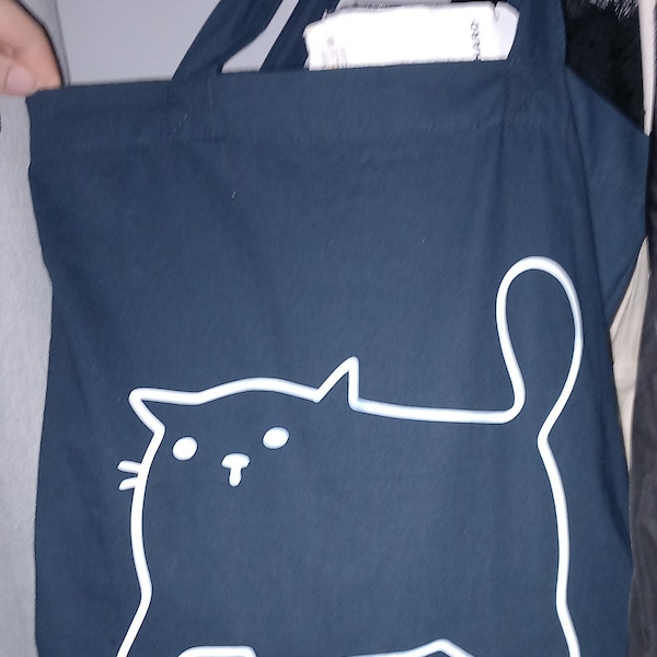 Grumpy Ew People Cat Tote Bag / Grumpy Cat Tote Bag, Funny Cat Shopping ...