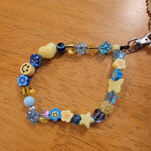 Beaded Keychain 90s Beaded Keychain Y2K Aesthetic Custom Beaded ...