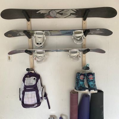 Vertical Snowboard & Ski Wall Rack Mount - Etsy