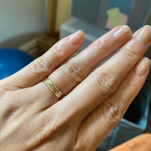 Silver Ring Stack Set of 3 Sterling Silver Thin Stacking - Etsy