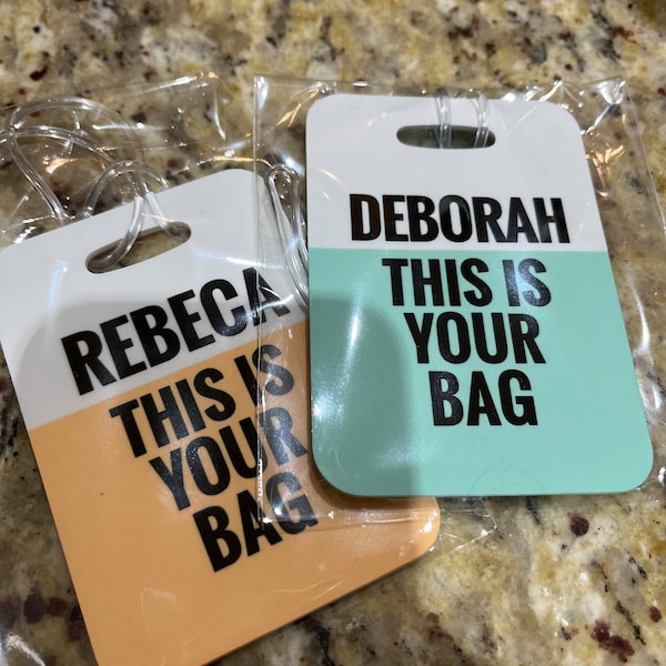 Personal Initials Luggage Bag Tags, Personalized Travel Accessories ...