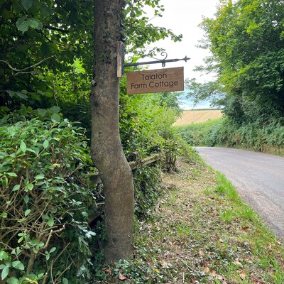 Solid Engraved Oak Upright Freestanding Sign, Oak Post Sign, Solid Oak ...