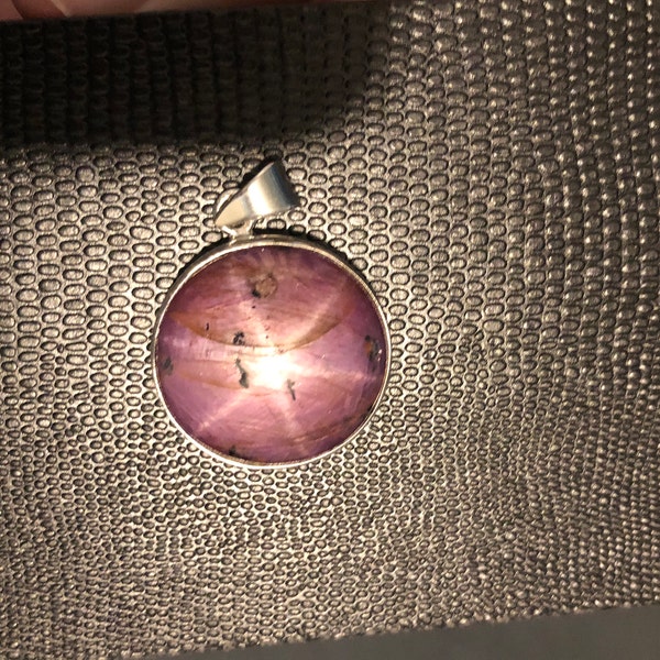 RUBY Star Ruby Pendant Natural Star Ruby Crystal Flashy Star Ruby Star Ruby Corundum Crystal ...