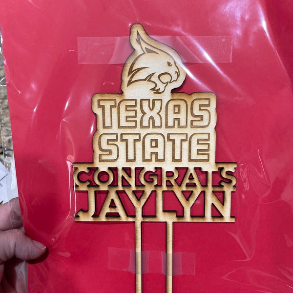 Personalized Cake Topper, Graduation Gift, Any College, Any University ...