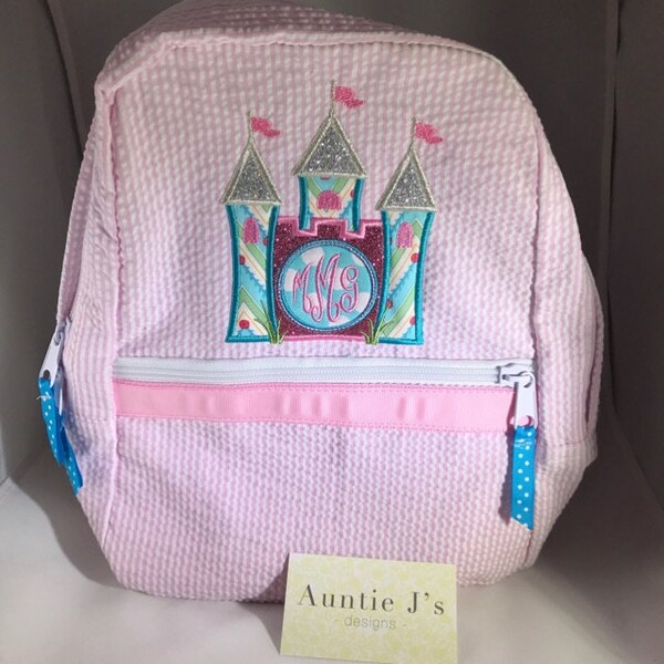 Castle Monogram Princess Digital Machine Embroidery Applique Design 4 ...