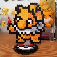 Hama Bead Pixel Art Sonic the Hedgehog, Tails the Fox, Knuckles the ...