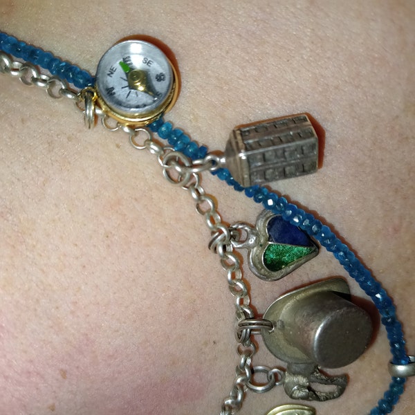 Dainty Gold Working Compass Necklace. 18k Gold Vermeil. Unique Handmade ...