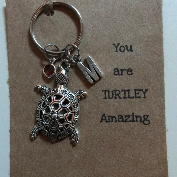 Large Turtle Keyring, Turtle Keyring, Turtle Keychain, Sea Life Keyring ...