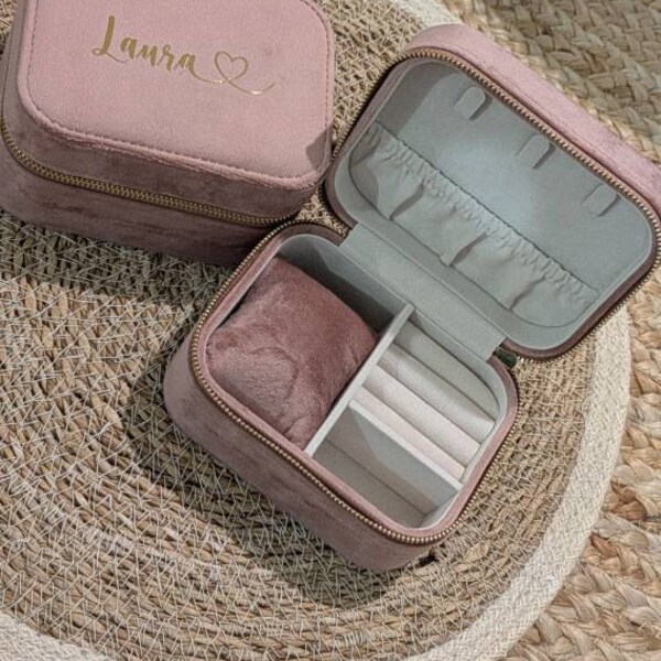 Custom Velvet Jewelry Box, Watch Box for Women, Wedding Gift, Birthday ...