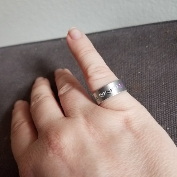 Custom Pride Flag Ring, Bisexual, Pansexual, Asexual, Trans, Gay ...