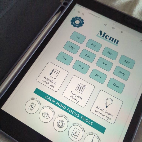 ADHD Digital Planner made by an Adhder for Ipad, Goodnotes Android ...