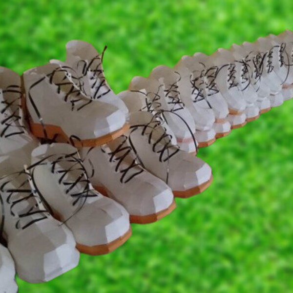 DIY Papercraft Boot,papercraft Shoe,lowpoly Shoe,low Poly Boot ...