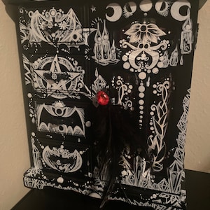 Custom GOTH Gothic Black Wooden Plastic Storage BOX Decorative - Etsy