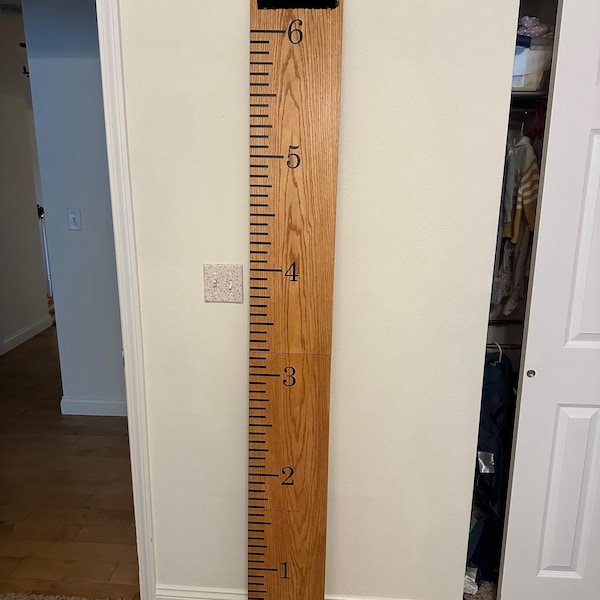 VINYL DECAL ONLY, No Wood Included-giant Child Measuring Stick/growth ...