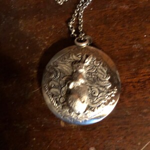 Silver Bird Locket Girlfriend Gift Unisex Jewelry Bird Watcher Gift ...