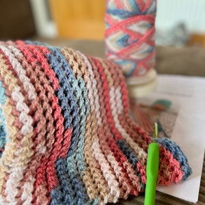 CROCHET PATTERN One Stitch Wonder Stitch Tutorial Make Blanket or Scarf ...