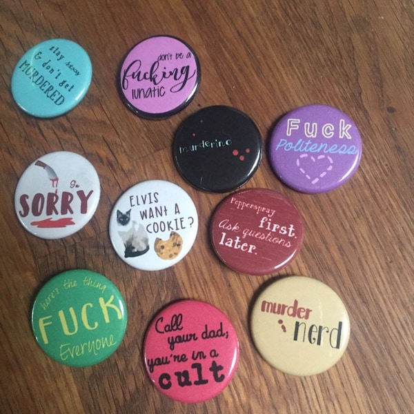 My Favorite Murder Button Pin Lot - Etsy