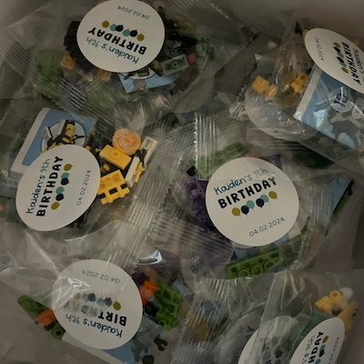 Personalized Happy Birthday Stickers, Goody Bag Stickers, Custom ...