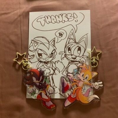 Sonic 3 Acrylic Charms/keychains - Etsy
