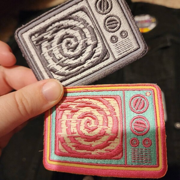 Hypno TV Glow in the Dark Fabric Patch - Etsy