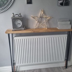 Rustic Radiator Cover With Hairpin Legs Radiator Shelf - Etsy UK