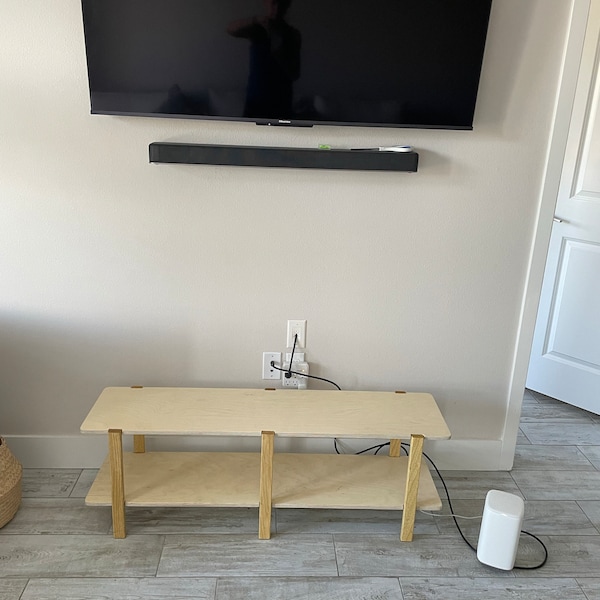 Low Shelving Unit, 3 Sizes, Wooden Shelving Unit, Wooden Tv Stand ...
