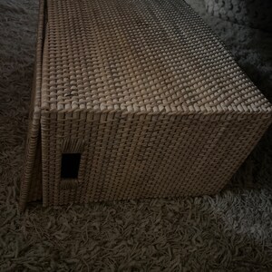 Handmade Jute Tissue Box Cover, Natural Boho Tissue Box for Table Decor ...