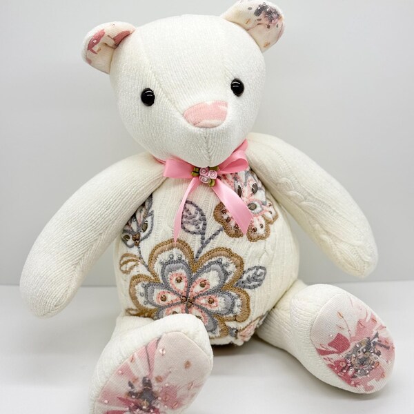 Memory Stuffed Animal Made Out of Outgrowing Baby Clothes, Memory Teddy ...