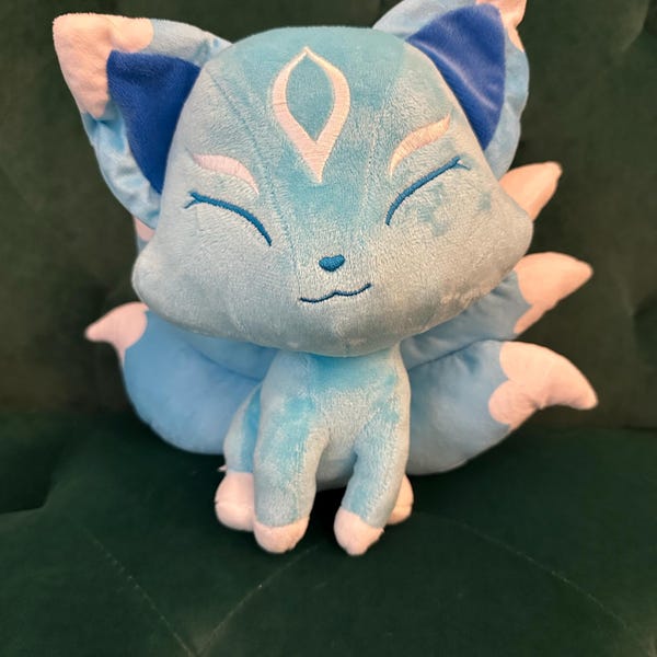Kawaii Kitsunes Zenith Plushie | Cute Kitsune Plushie | Dark Moon Fox ...