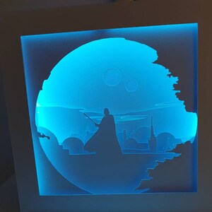 Star Wars Paper Cut Lightbox, Shadow Box, SVG, 3D Paper Cut Template ...