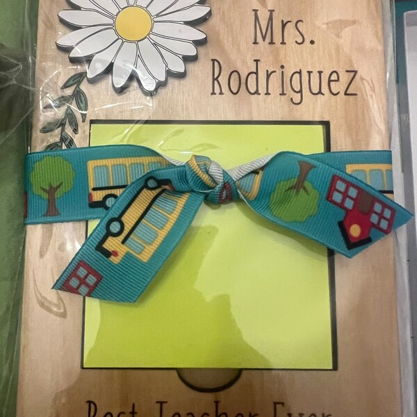 Teacher Sticky Note Holder, Best Teacher Ever, Secretary Gift, - Etsy