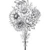 Duplicate Birth Flower Bouquet, Family Birth Month Tattoo Design, up to ...