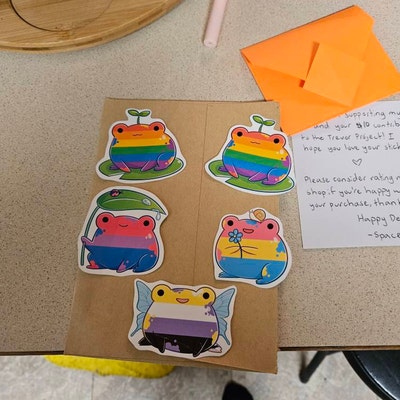 Pride Frog Charity Stickers LGBTQ Flag Frog Gay Pride - Etsy Canada