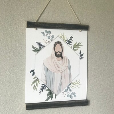 Jesus Christ Faceless Portrait Watercolor Print - Etsy
