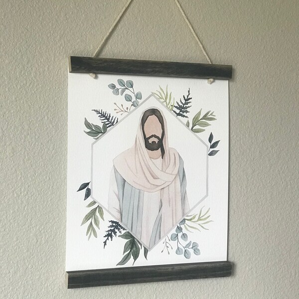 Jesus Christ Faceless Portrait Watercolor Print - Etsy