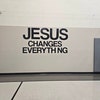 Jesus Changes Everything, Religious Wall Sign, Christian Wall Words ...