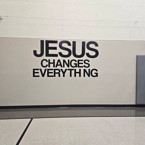 Jesus Changes Everything, Religious Wall Sign, Christian Wall Words ...
