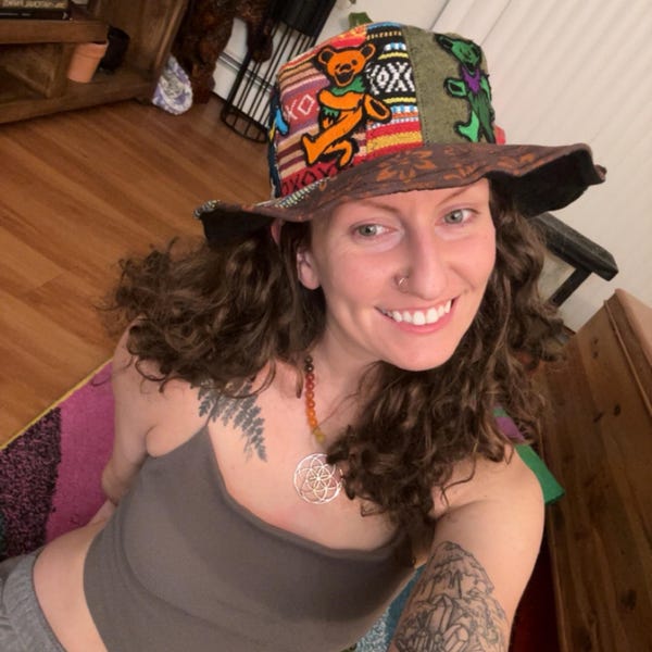 Hemp Patchwork Bucket Hat - Etsy