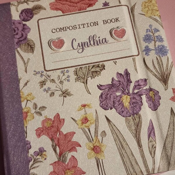 Purple Floral All New Kindle 11th Gen 2024 Case Composition Book Kobo ...