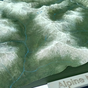 K2 Model Painted Wall Art, 3D Printed Mountain Replica, Seven Summits ...