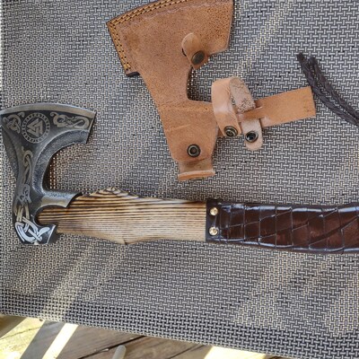 Best Christmas Viking Axe Home Gifts , Hand Forged Carbon Steel , Ash ...